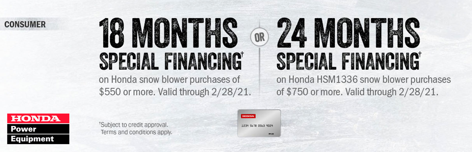 Honda Snow Blower Special Financing Offer! - Media Group Online